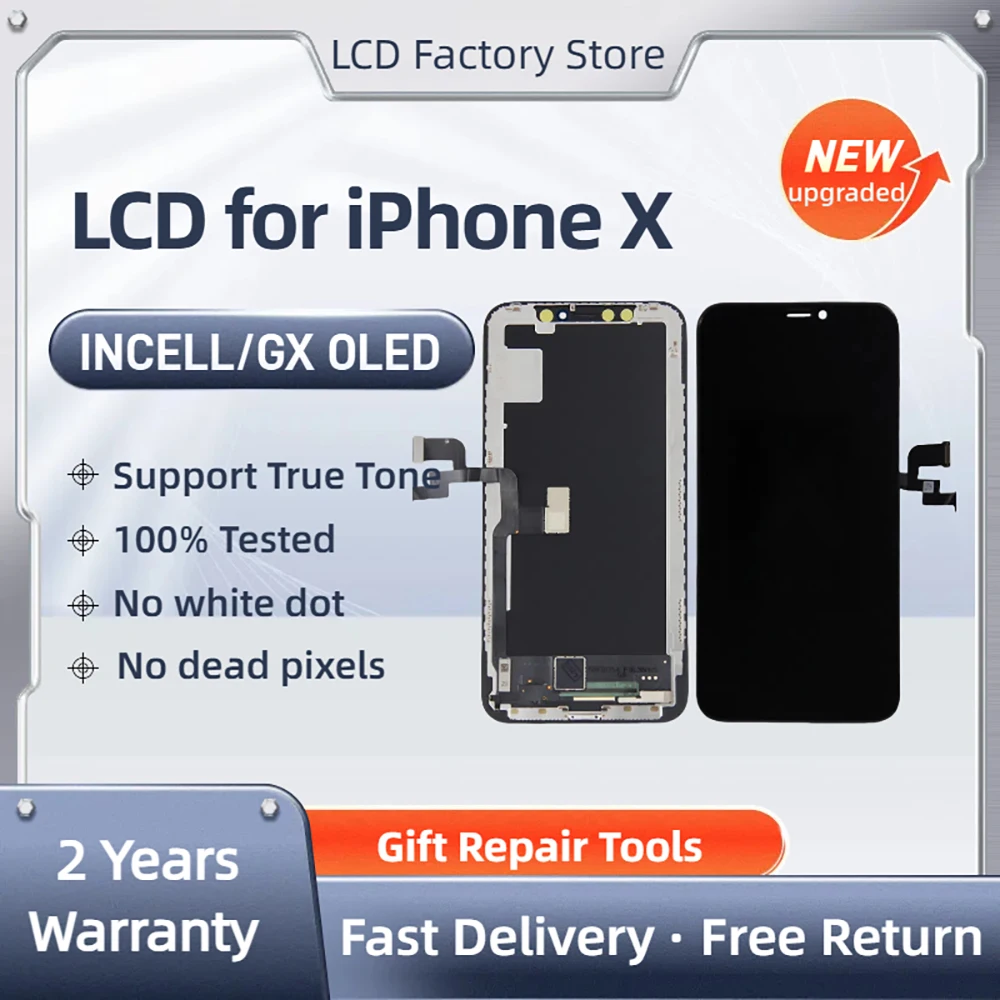 LCD Display for iPhone X Touch Screen Digitizer Assembly Replacement ...