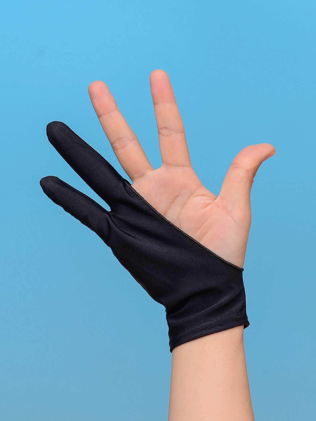 1-Pcs-Sketching-Anti-Fouling-Gloves-Drawing-Gloves-Two-Finger-Covers ...