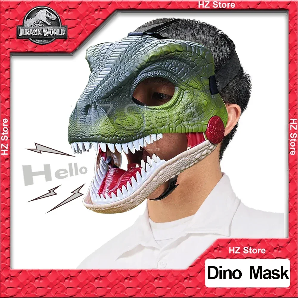 Jurassic-World-Toy-Hard-Plastic-Dinosaur-Mask-with-Opening-Jaws-Sound ...