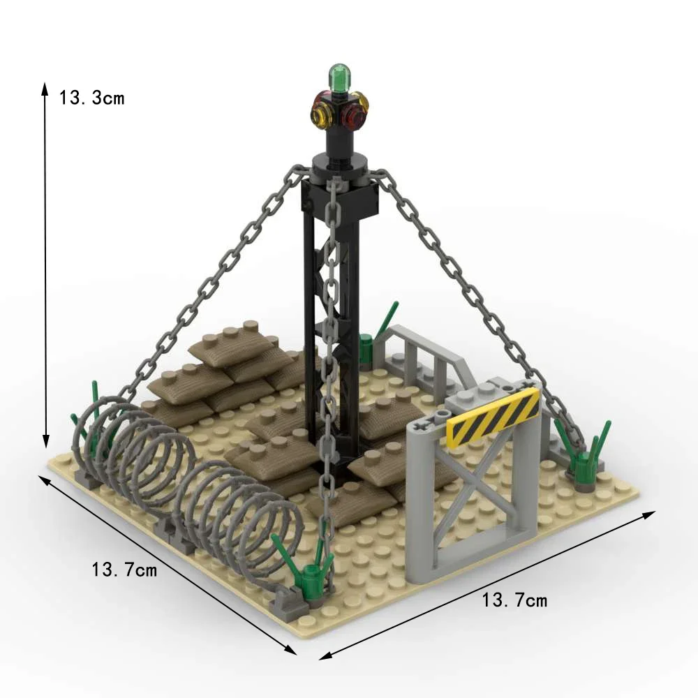 MOC Model Military Series Modern Warfare Missile Base Silo Scene ...