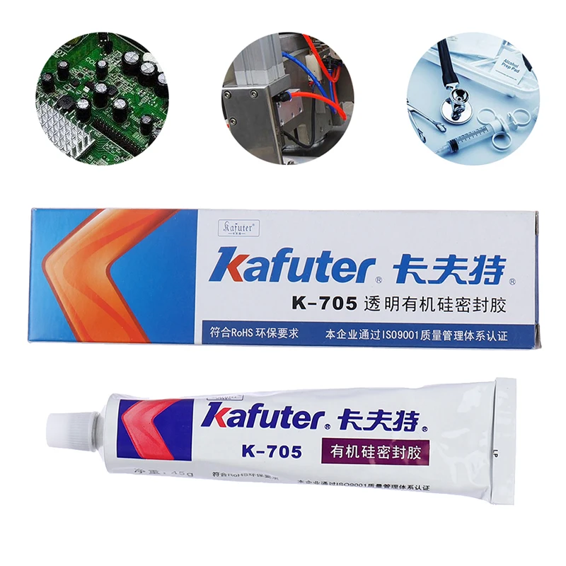 45g-Silicone-Industrial-Adhesive-K-705-RTV-Silicone-Rubber-Transparent ...