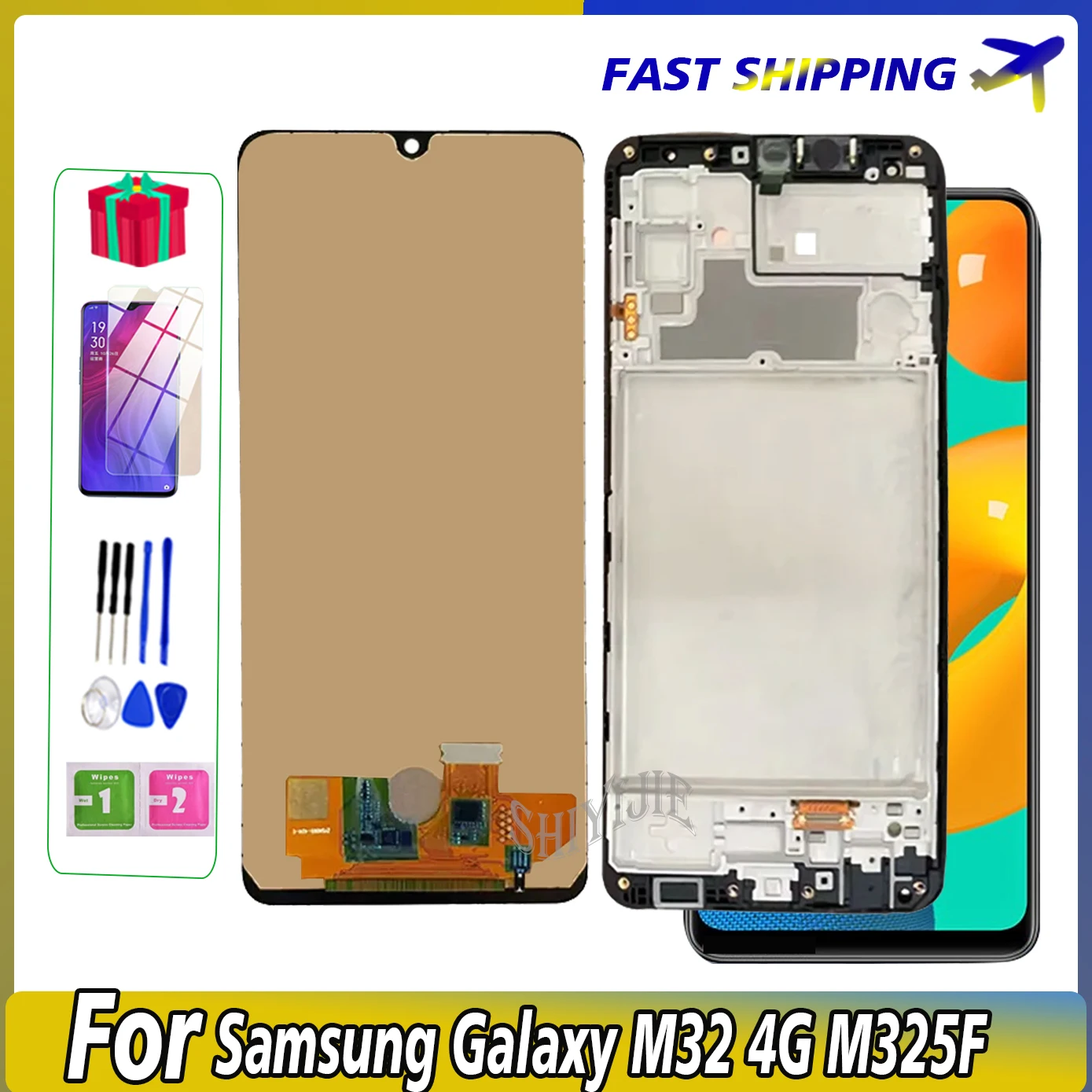 Pantalla LCD Super AMOLED de 6,4 pulgadas para Samsung Galaxy M32 4G ...
