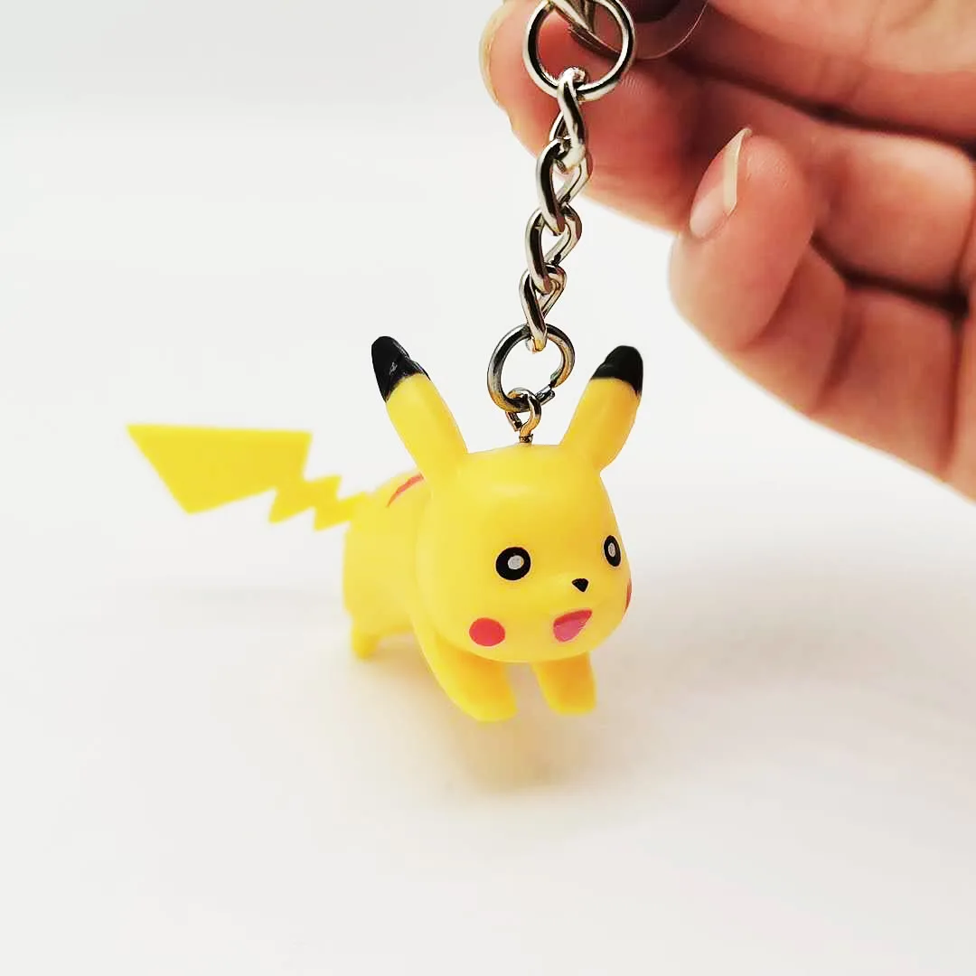 Pokemon Anime Action Figures Kawaii Keychain Schoolbag Pendant Pikachu ...