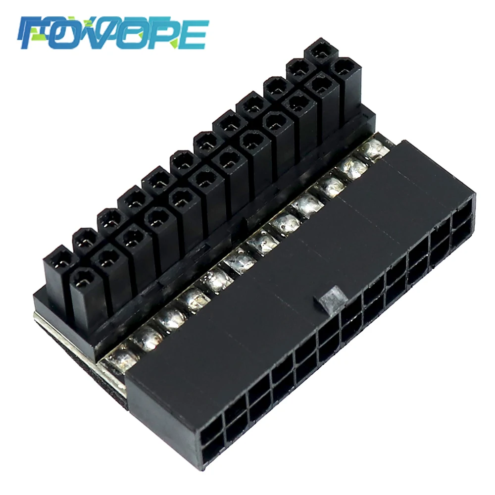 ATX-24Pin-90-Degree-24-Pin-To-24Pin-Power-Plug-Adapter-Mainboard ...