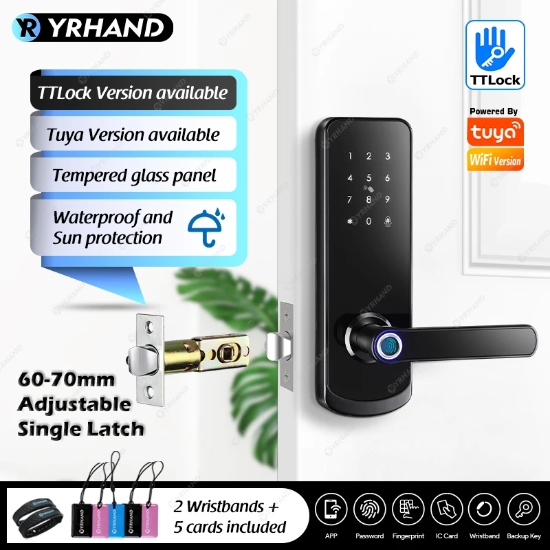 Waterproof-Biometric-Electronic-Door-Lock-Digital-Smart-Lock-Tuya-App ...