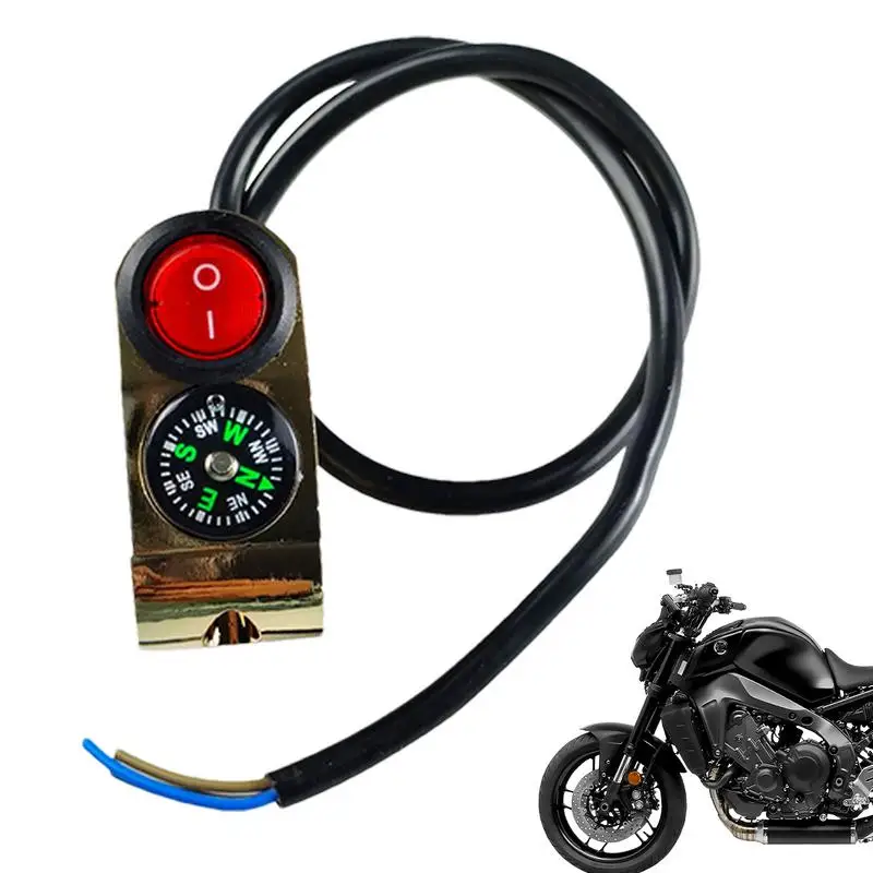 Motorcycle-Handlebar-Push-Button-ATV-Handlebar-Light-Push-Button-With-Compass-Headlight-Control ...