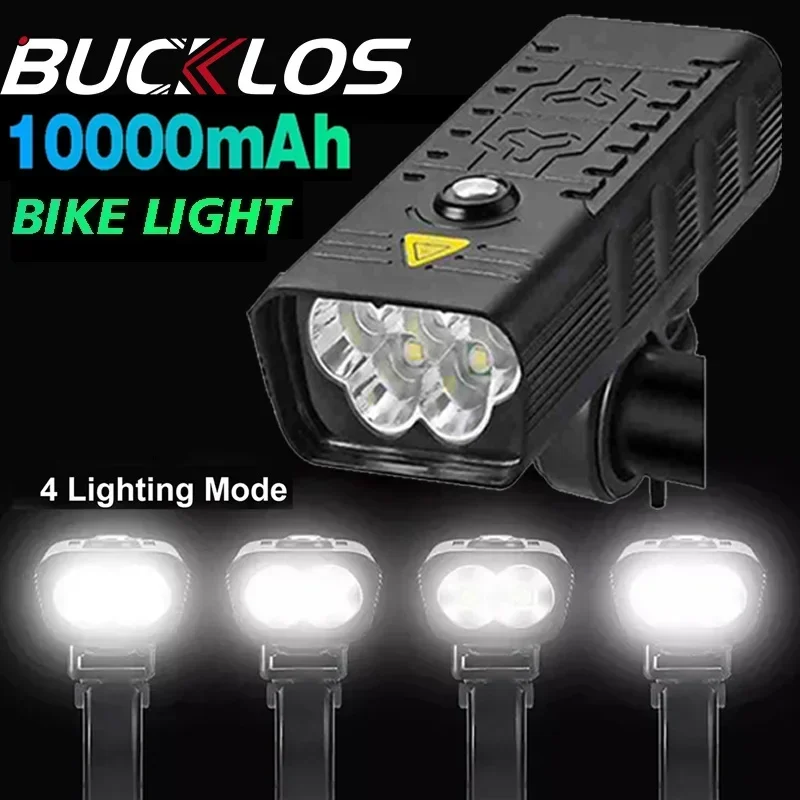 Bicycle Front Light 10000mAh Bike Light 3000Lumen Waterproof Flashlight ...
