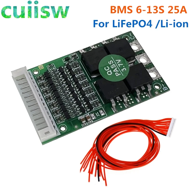 BMS 6S 7S 8S 9S 10S 11S 12S 13S 25A 50A 80A 150A Charging Module Li-ion ...