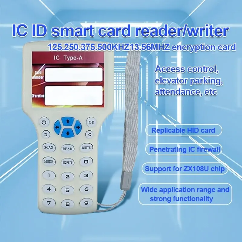 RFID Reader 125Khz-13.56Mhz Smart Card Writer ID Full Frequency IC ...