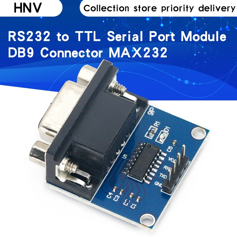 MAX3232 RS232 to TTL Serial Port Converter Module DB9 Connector MAX232 For Arduino|Integrated ...