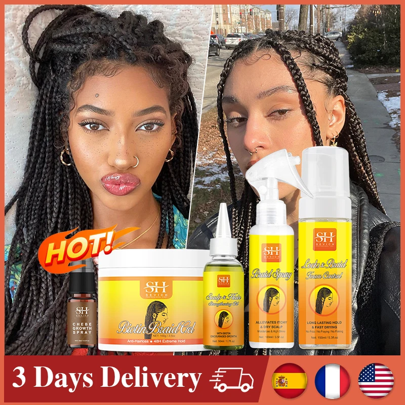 Hot-24-Hour-Hold-Braid-Gel-Frizz-Control-Fixative-Oil-Cornrow-Mousse ...