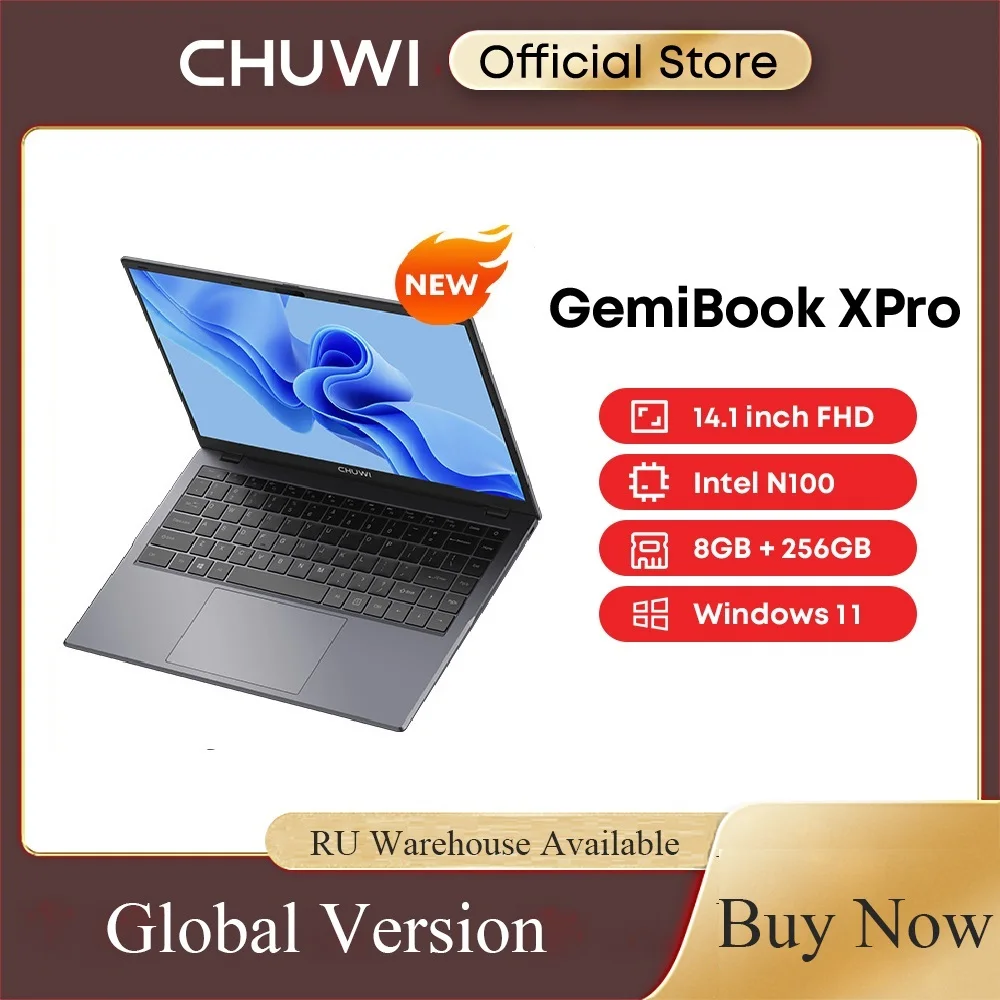 CHUWI-GemiBook-XPro-Laptop-Intel-N100-Processors-8GB-RAM-256GB-SSD-14-1 ...