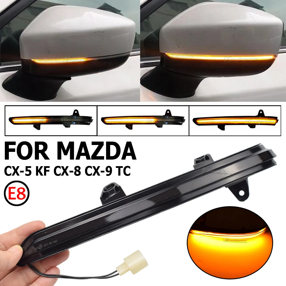 Black-LED-Dynamic-Turn-Signal-Blinker-Sequential-Indicator-Side-Mirror ...