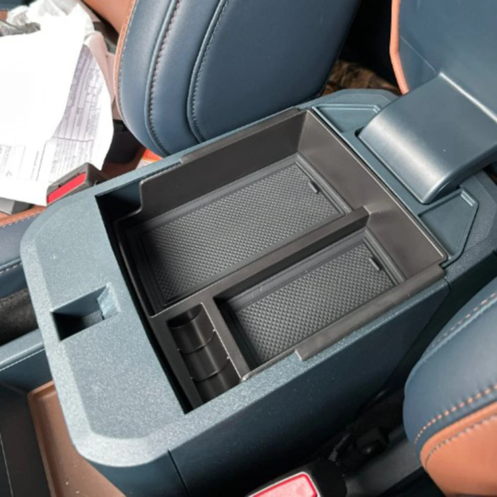 Storage Storage Box For Ford Maverick 2022-2023 ABS Black Armrest Front ...