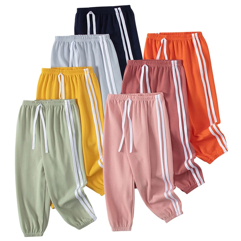 1/4Pcs summer children's solid versatile casual pants for boys and ...