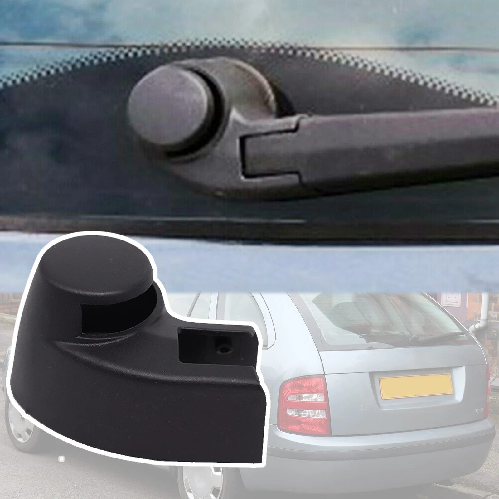 Car Rear Window Windshield Wiper Arm Lock Tailgate Cap Clip Accessories ...