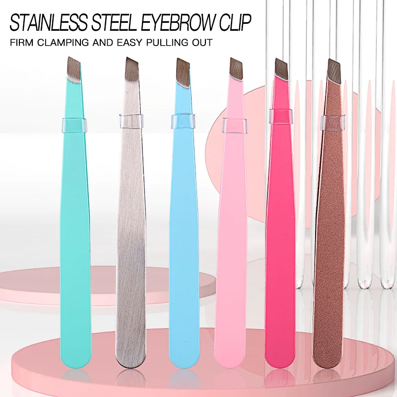 Stainless Steel Eyebrow Forceps Eyelash Clip Eyebrow Clip Beauty Care ...