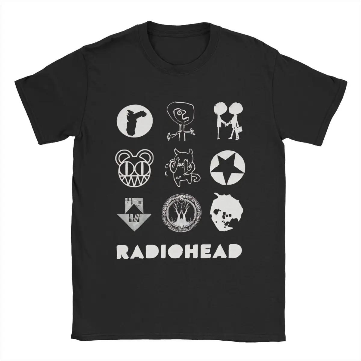 Men-Radiohead-T-Shirts-Band-Music-Cotton-Tops-Novelty-Short-Sleeve ...