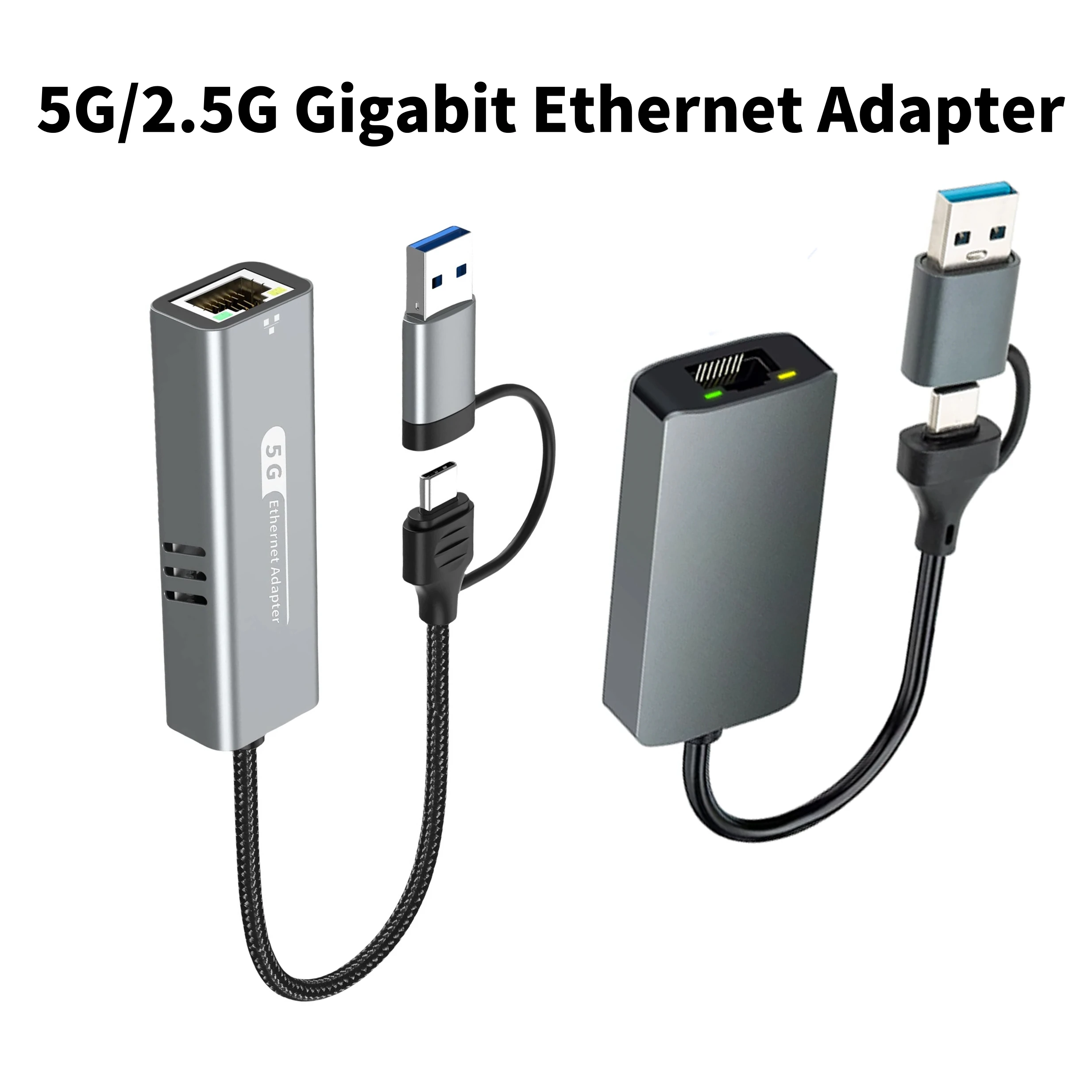 2.5GbE 5GbE Adapter IEEE 802.3bz External Wired Network Card for NAS ...