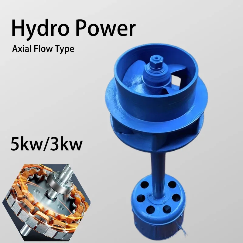 Hydro-Power-Generator-3000W-5000W-Single-Phase-Axial-Flow-Hydraulic ...