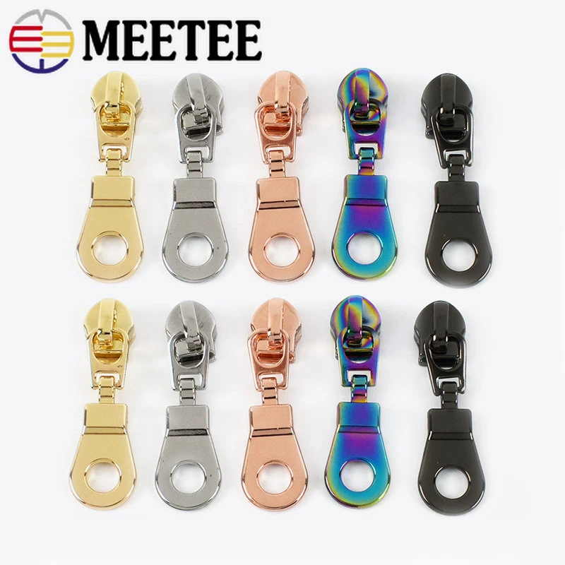 Zippers Per Meter Sewing | Sewing Zippers Sliders | 5 Nylon Zipper Tape ...