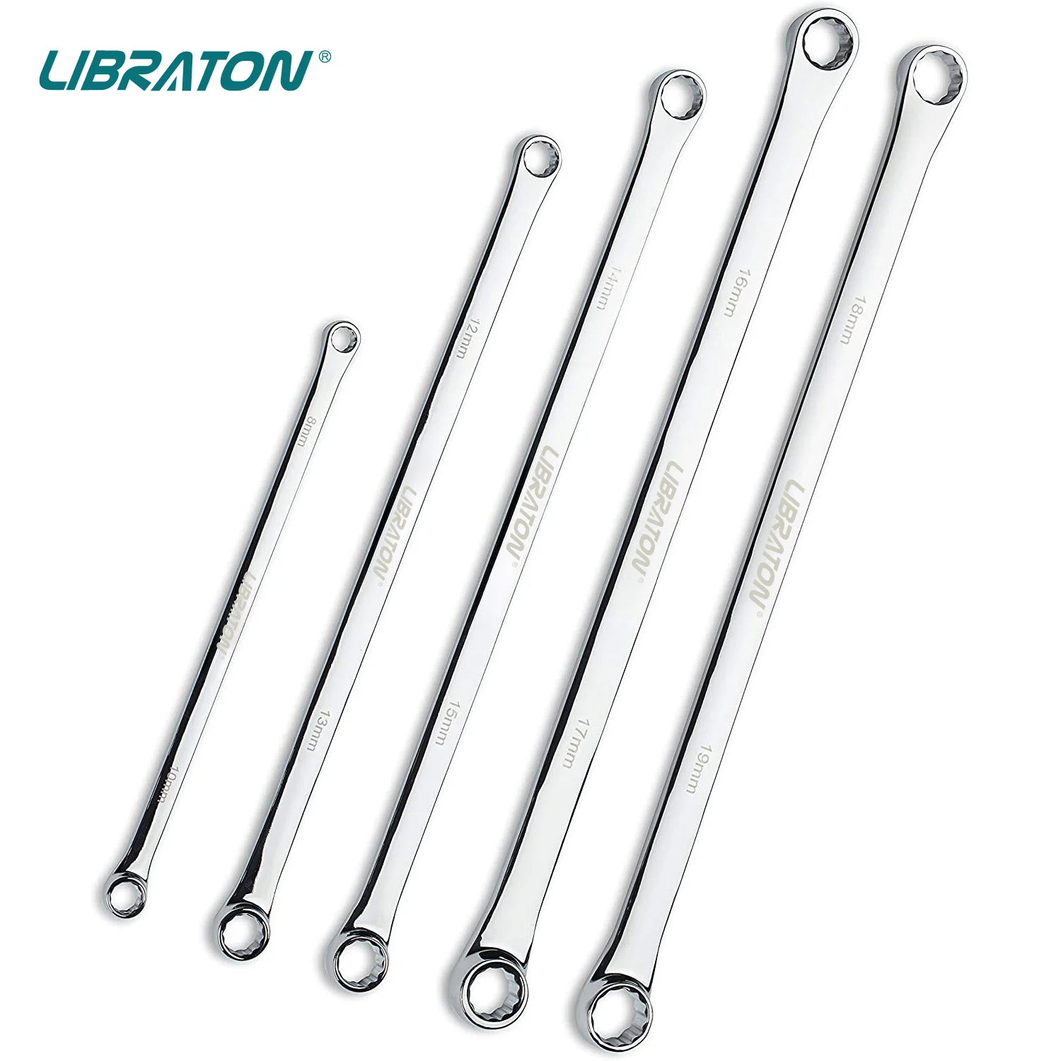 LIBRATON-5PCS-Aviation-Wrench-Set-8-19mm-Extra-Long-Double-Ring-End ...
