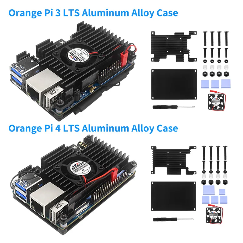 Orange-Pi-3-LTS-Aluminum-Alloy-Case-with-Fan-Active-Passive-Cooling ...