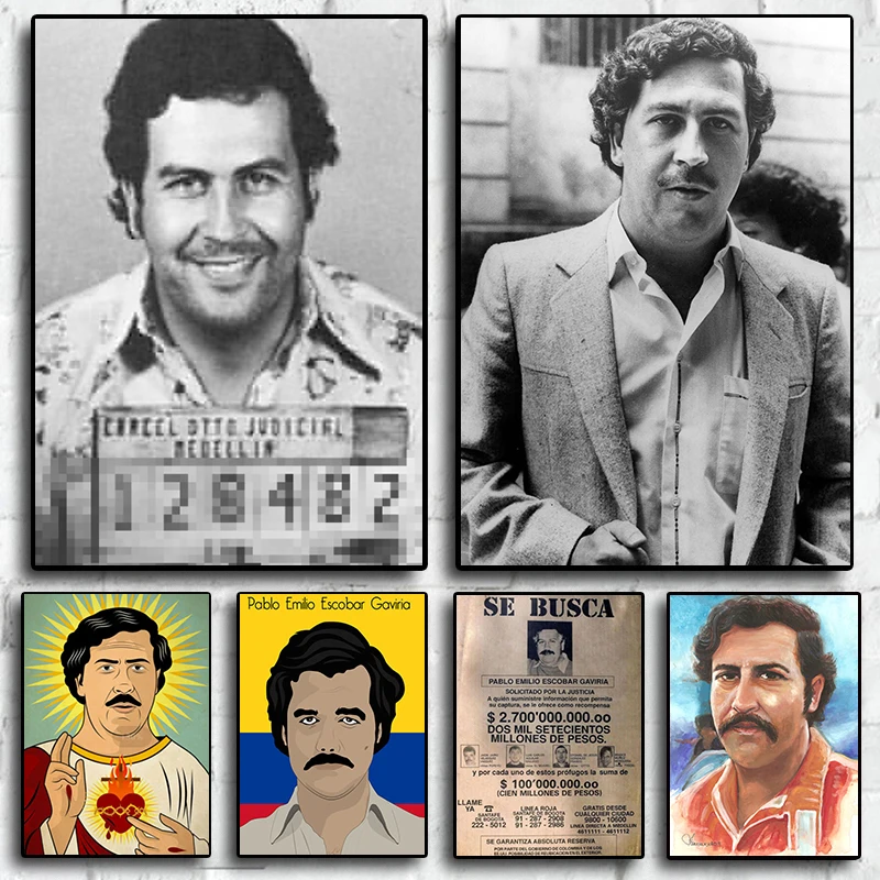 Pablo-Escobar-Hot-Famous-Modern-Retro-Painting-Art-Home-Decor-Picture-Quality-Canvas-Poster-for ...