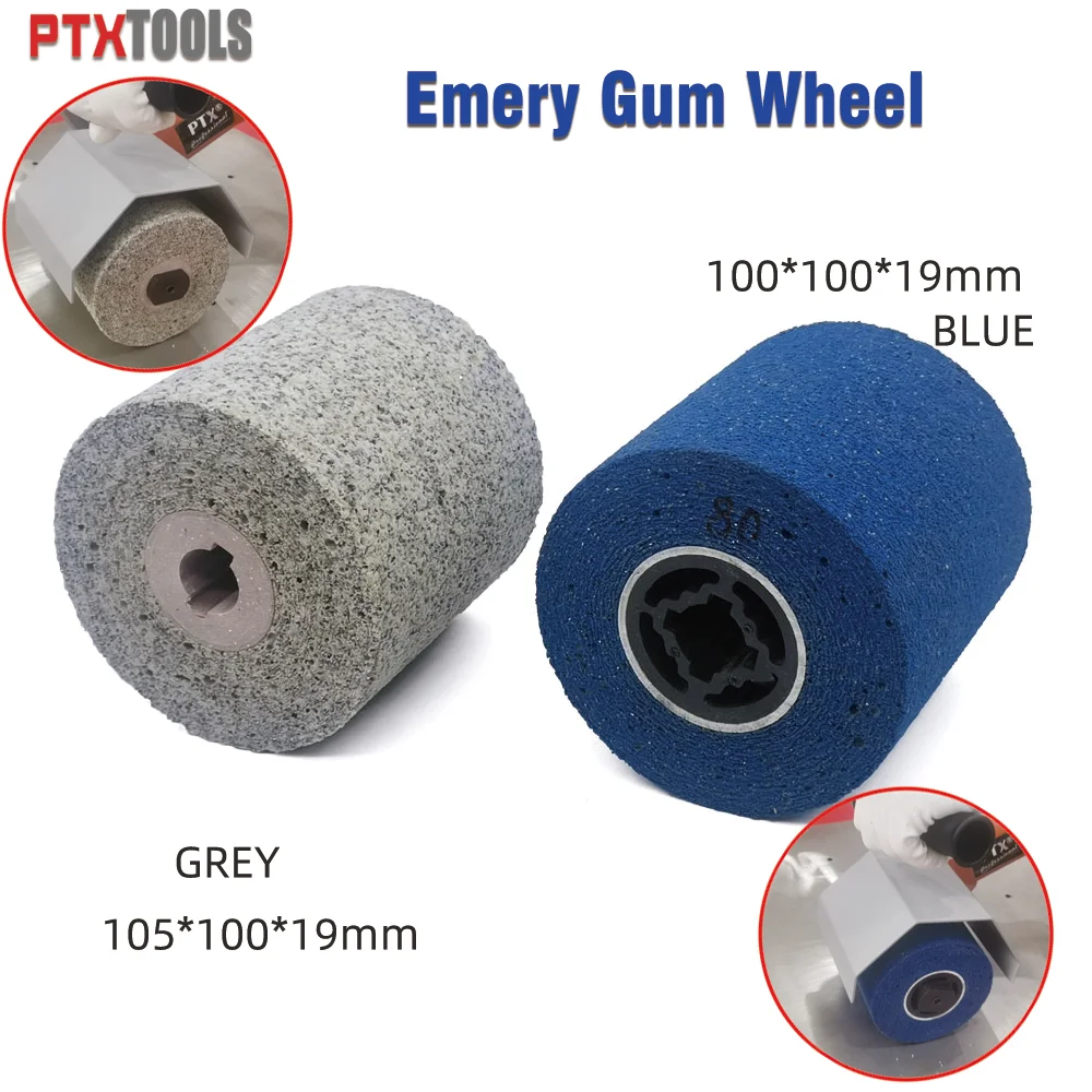 Gum-Wheel-Emery-Rubber-Roller-3-4-Inch-Bore-Diameter-Polyurethane-Drum ...