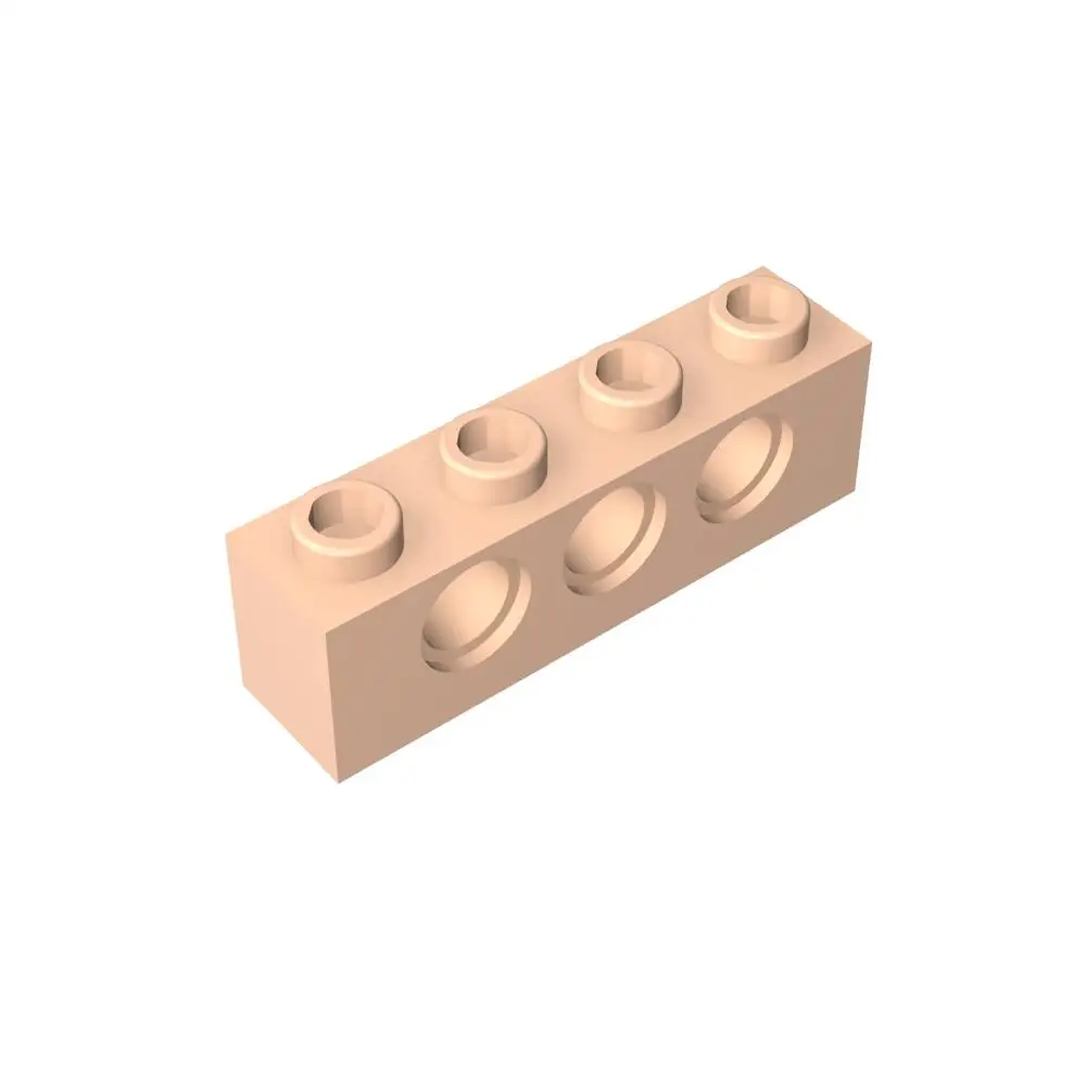 Gobricks-1-Pcs-MOC-Brick-1-x-4-3-Holes-Compatible-With-3701-Model-Parts ...