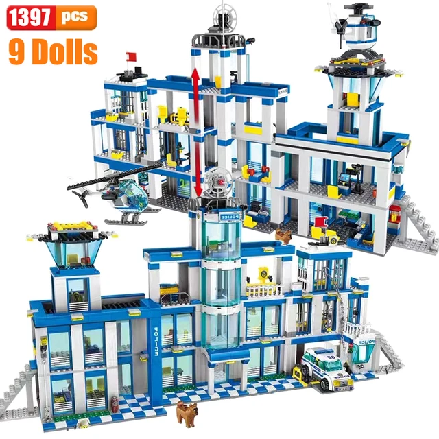 Street View City Police Station Building Blocks Military Helicopter Car ...