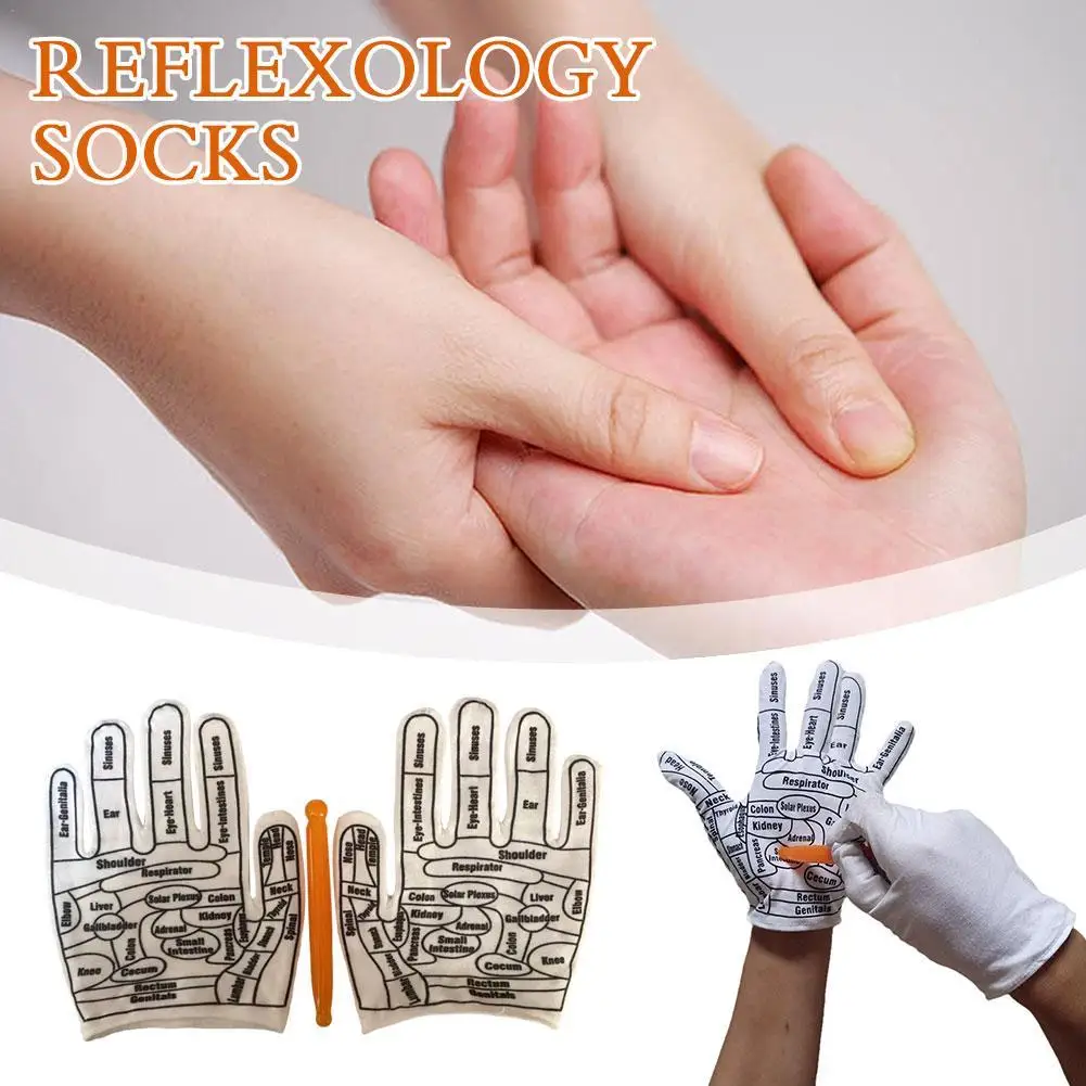 New Gloves Hand Reflexology Acupoint Acupressure Tools Massage Point ...