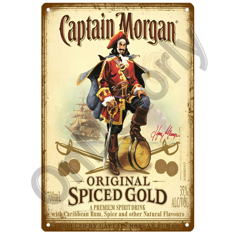 Captain Morgan Bottle Label