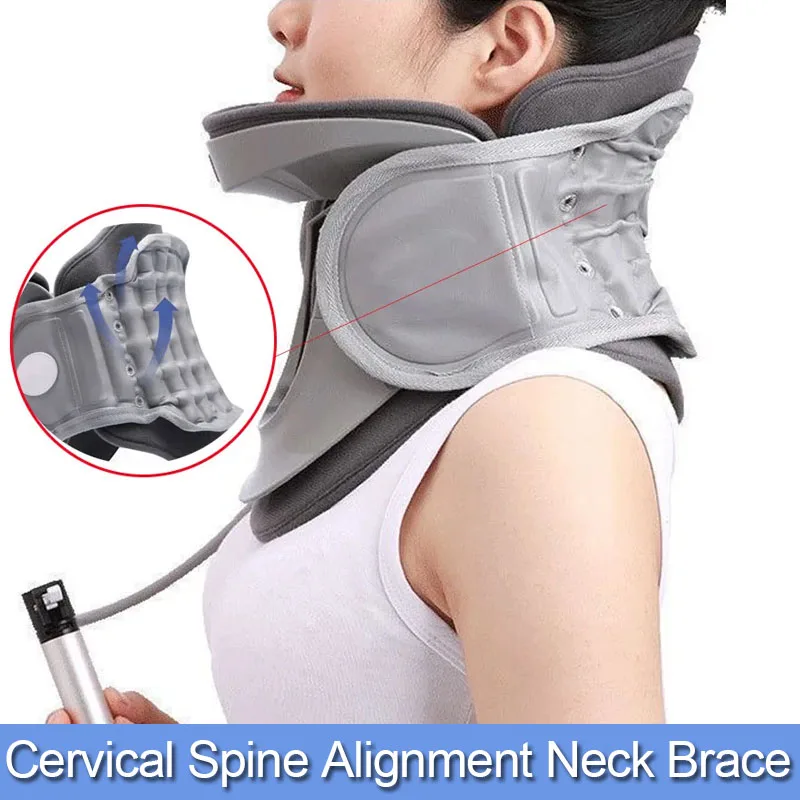 Adjustable-Cervical-Neck-Traction-Device-Neck-Stretcher-Collar-for ...