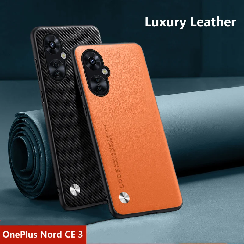 Case For OnePlus Nord CE 3 CE3 Lite Case Luxury Leather Phone Cover For