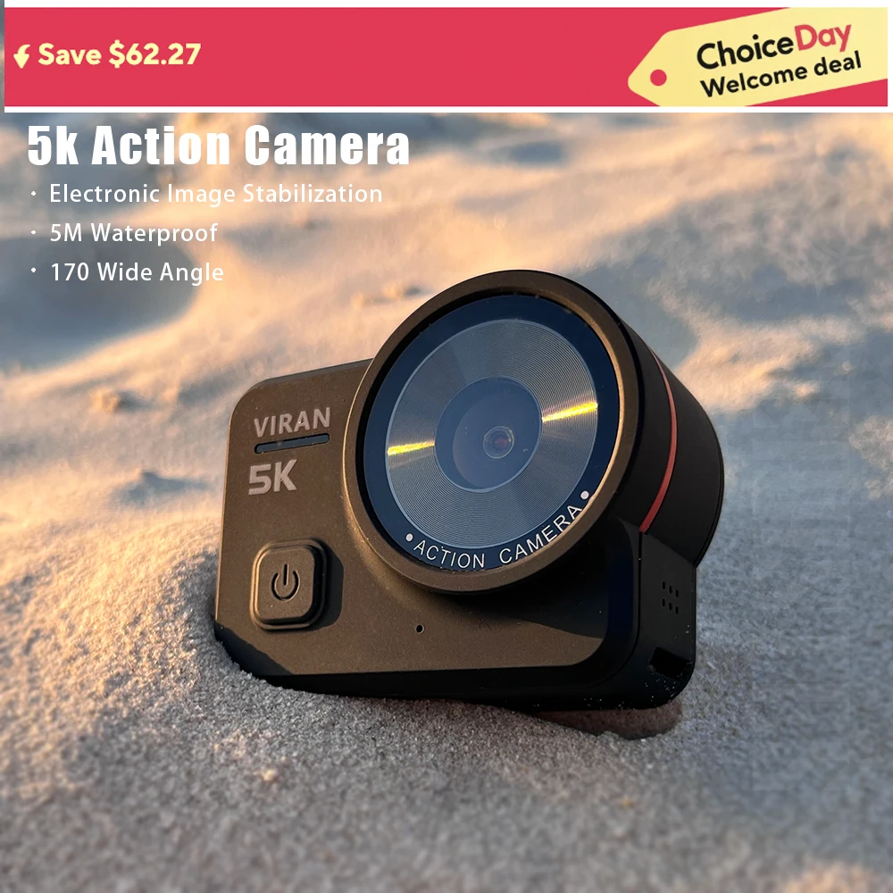 Cerastes V10 5k Action Camera Electronic Stabilization 2" Lcd 4k ...