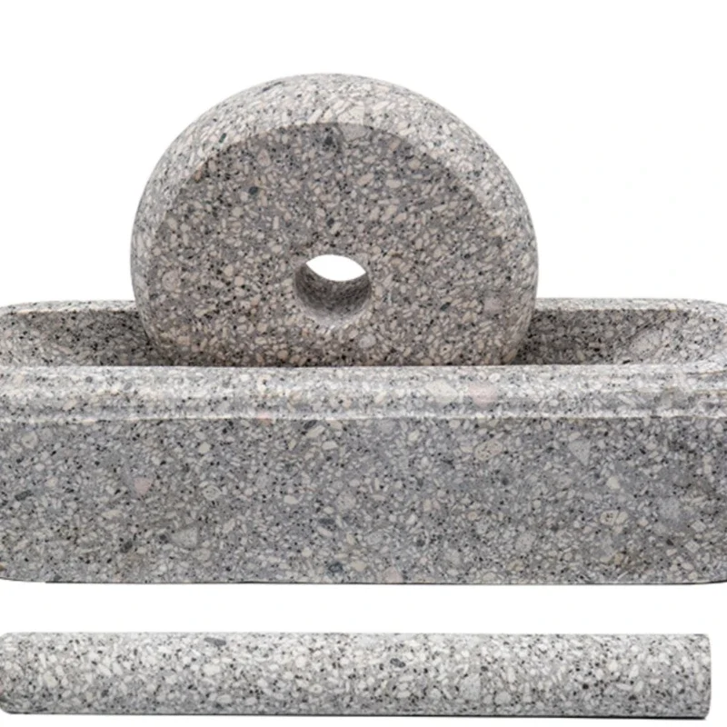 Household-old-fashioned-hand-pushed-trough-stone-grinder-for-crushing ...