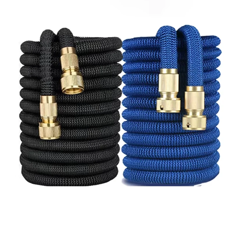 3X Telescopic TPE Water Hose Copper Plated Garden Hose for Car Wash ...