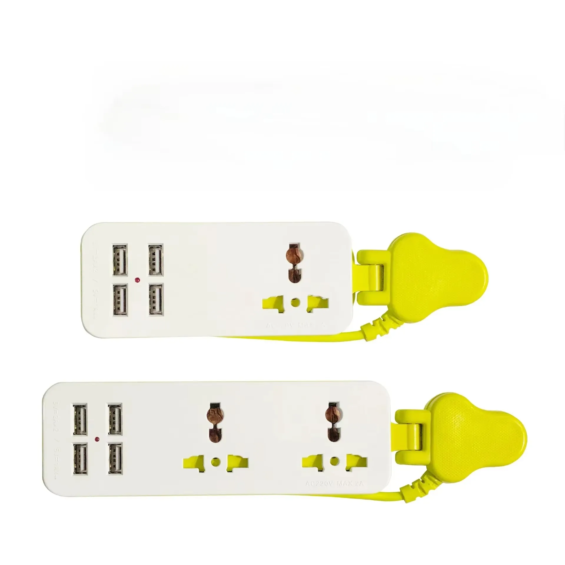 1.5Meters Multi Socket US Plug Power Strip with 2AC Outlets 4 USB Ports ...