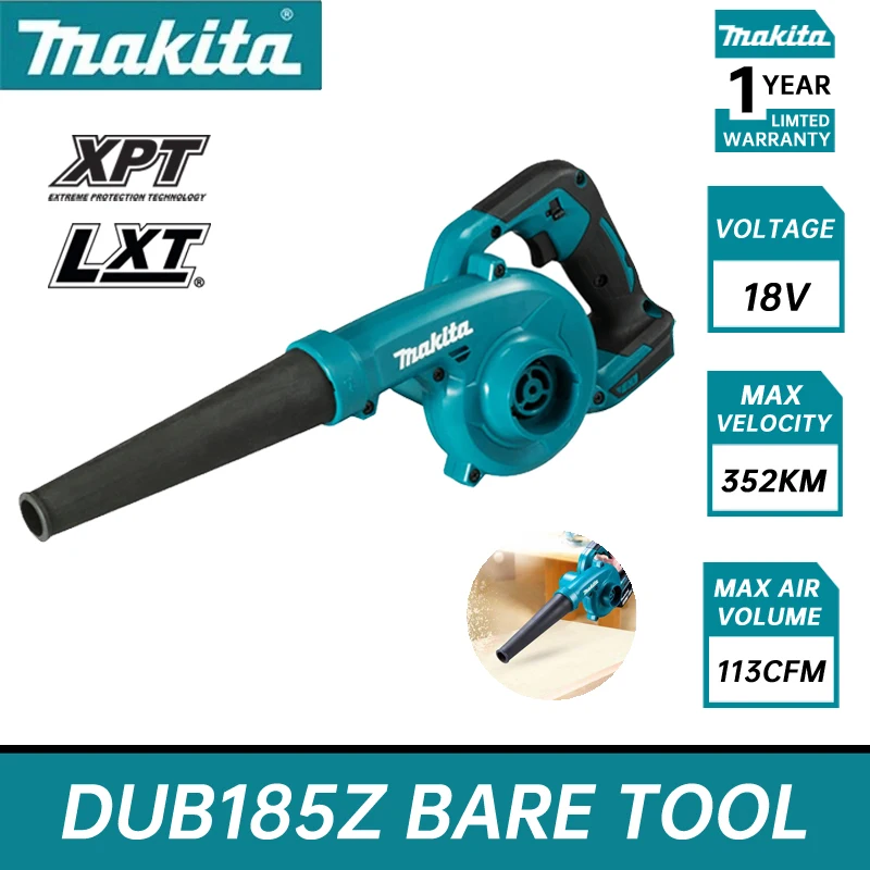 Makita-Cordless-Handheld-Leaf-Blower-18V-LXT-Air-Blower-Dust-Blowing-Cleaning-DUB185-DUB185Z-For ...
