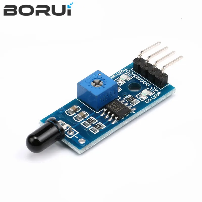 IR-Infrared-4-Wire-Flame-Detection-Sensor-Module-IR-Flame-Sensor-Module ...
