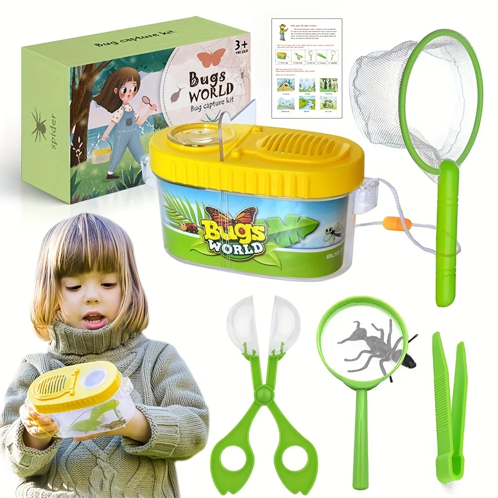 Inseto-e-Observa-o-Box-for-Kids-Outdoor-Nature-Exploration-Tool-Bug ...