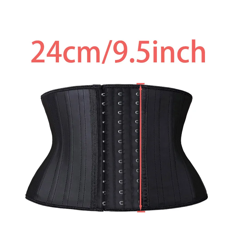 9-5-inch-Short-Torso-Corset-For-Women-Latex-Waist-Trainer-Tight-Band ...