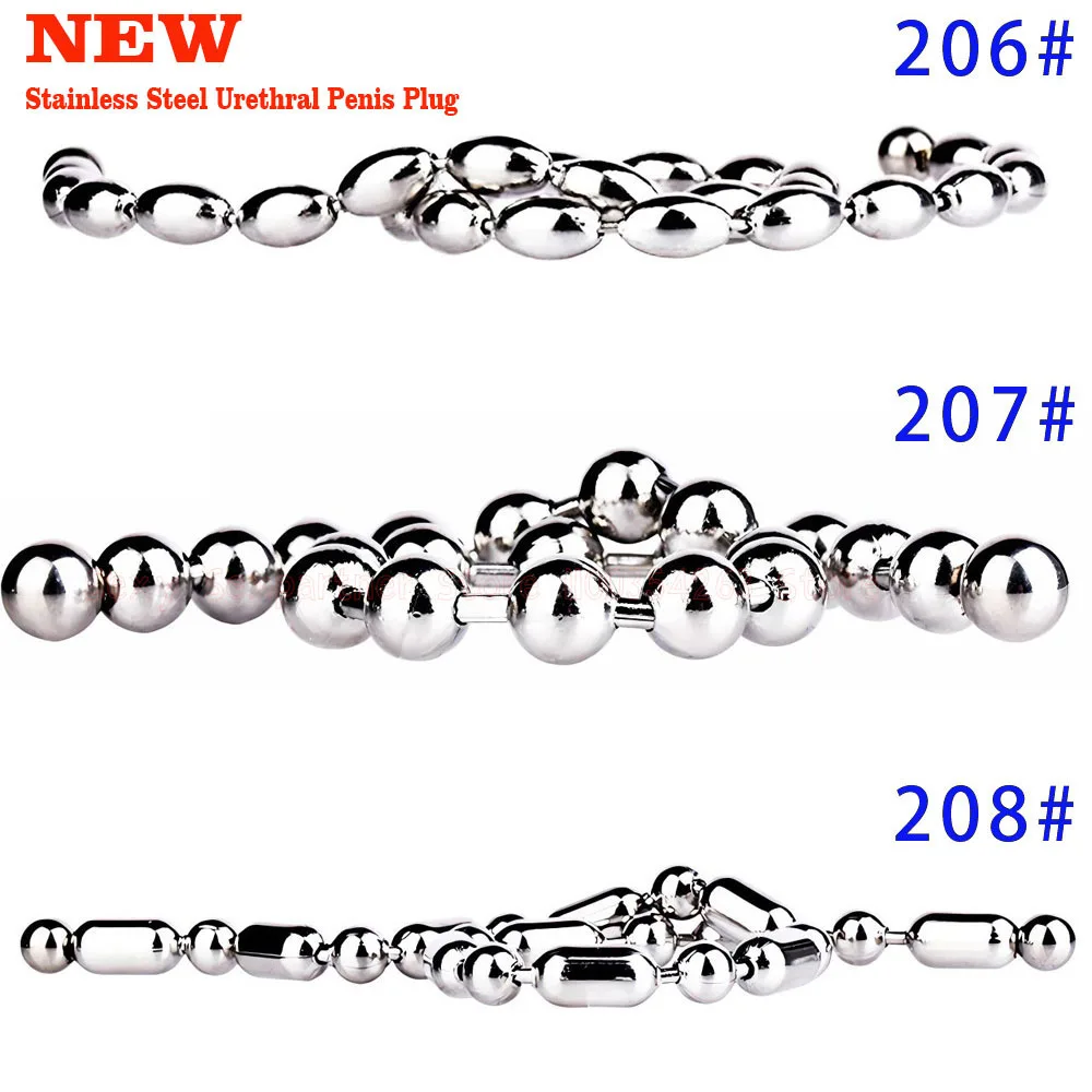 Stainless-Steel-Penis-Plug-Sounding-Masturbation-Urethral-Plug-Dilator ...