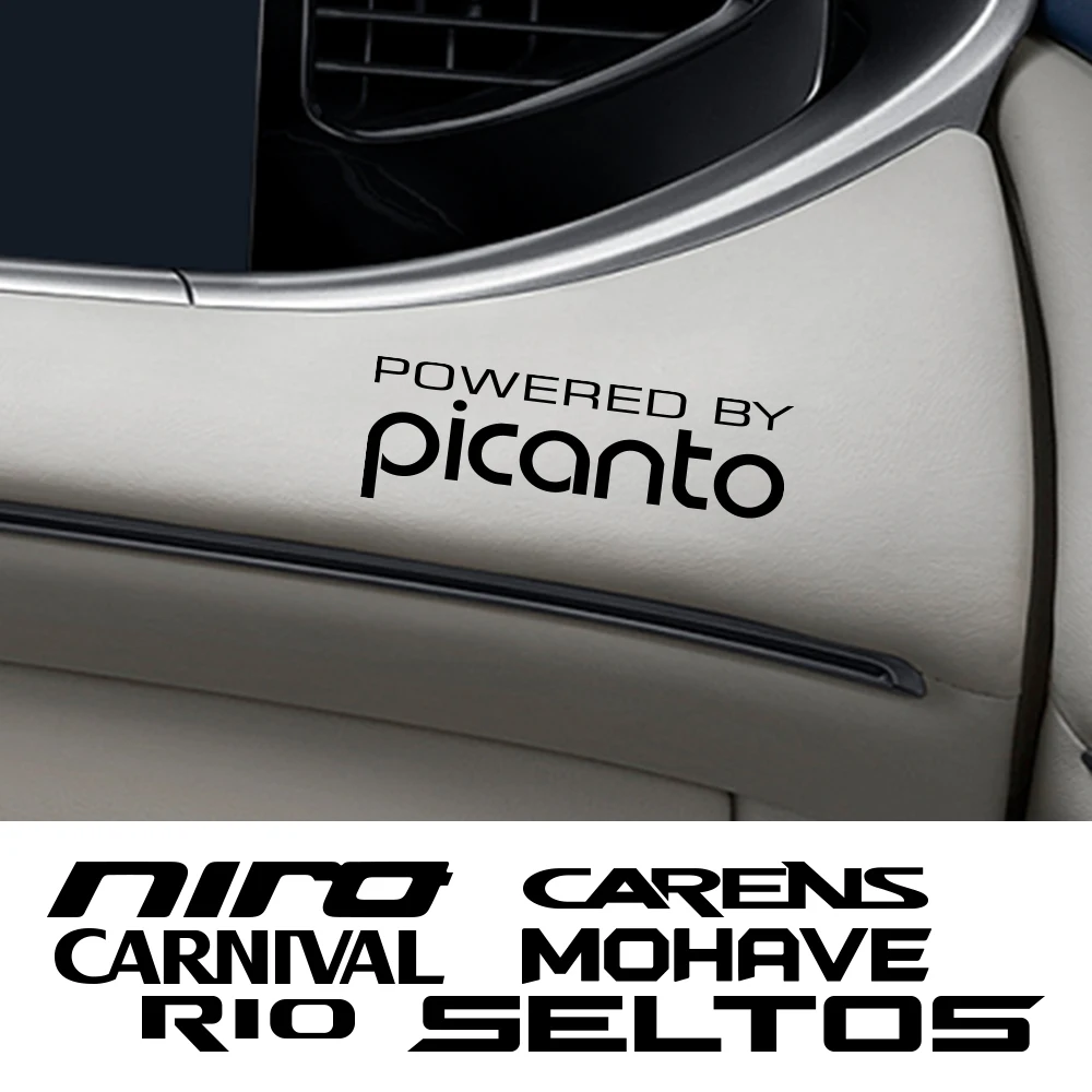 2PCS-Car-Dashboard-Stickers-Decals-Decor-For-Kia-RIO-PICANTO-CARENS ...