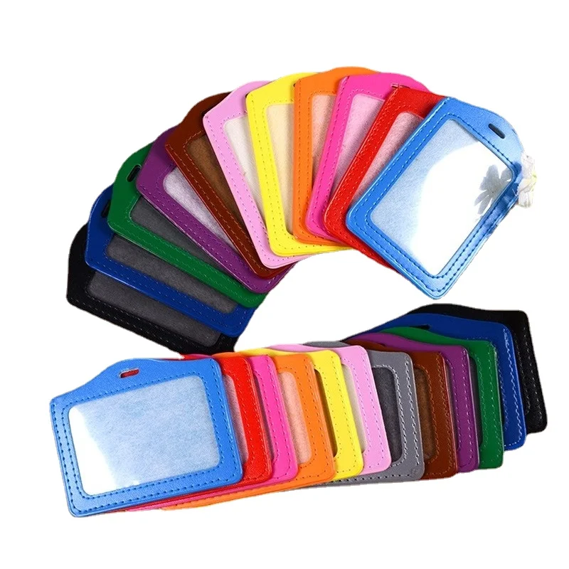 PU-Leather-ID-Badge-Holder-Pass-Chest-ID-Badges-Cover-Case-Pass-Staff ...