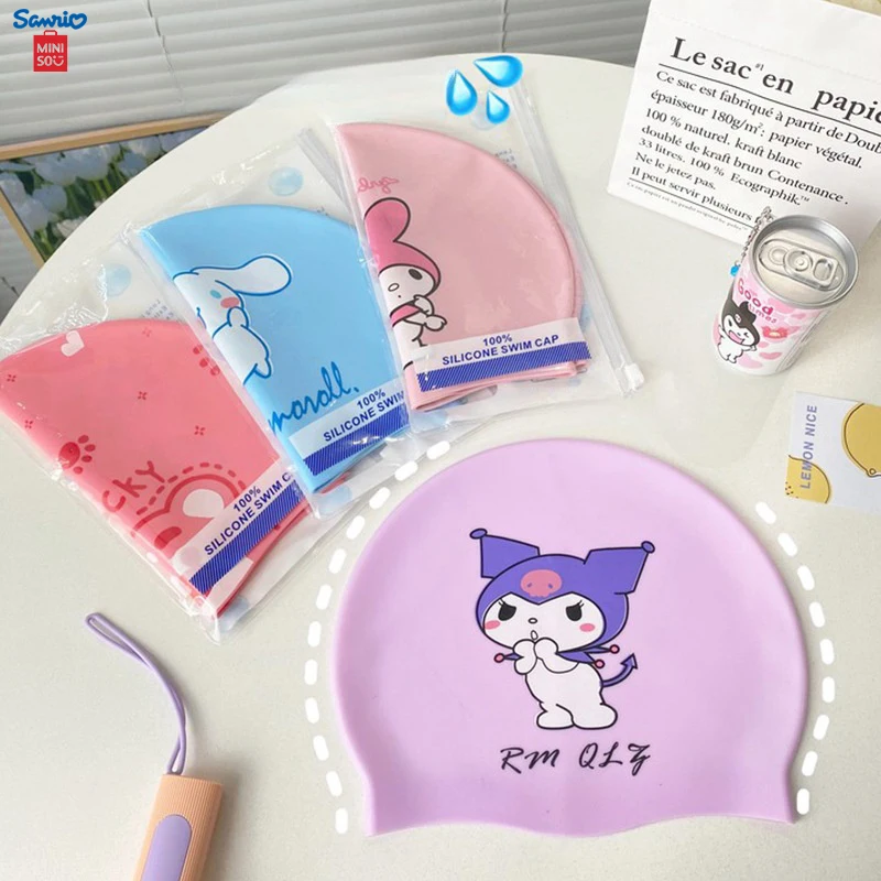 Miniso-Melody-Swimming-Caps-High-Elasticity-Soft-Waterproof-Child ...