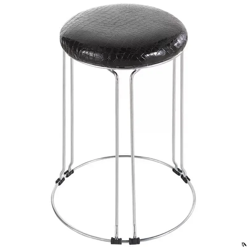 Stools-Commercial-snack-bar-Economical-iron-leg-small-round-stool ...
