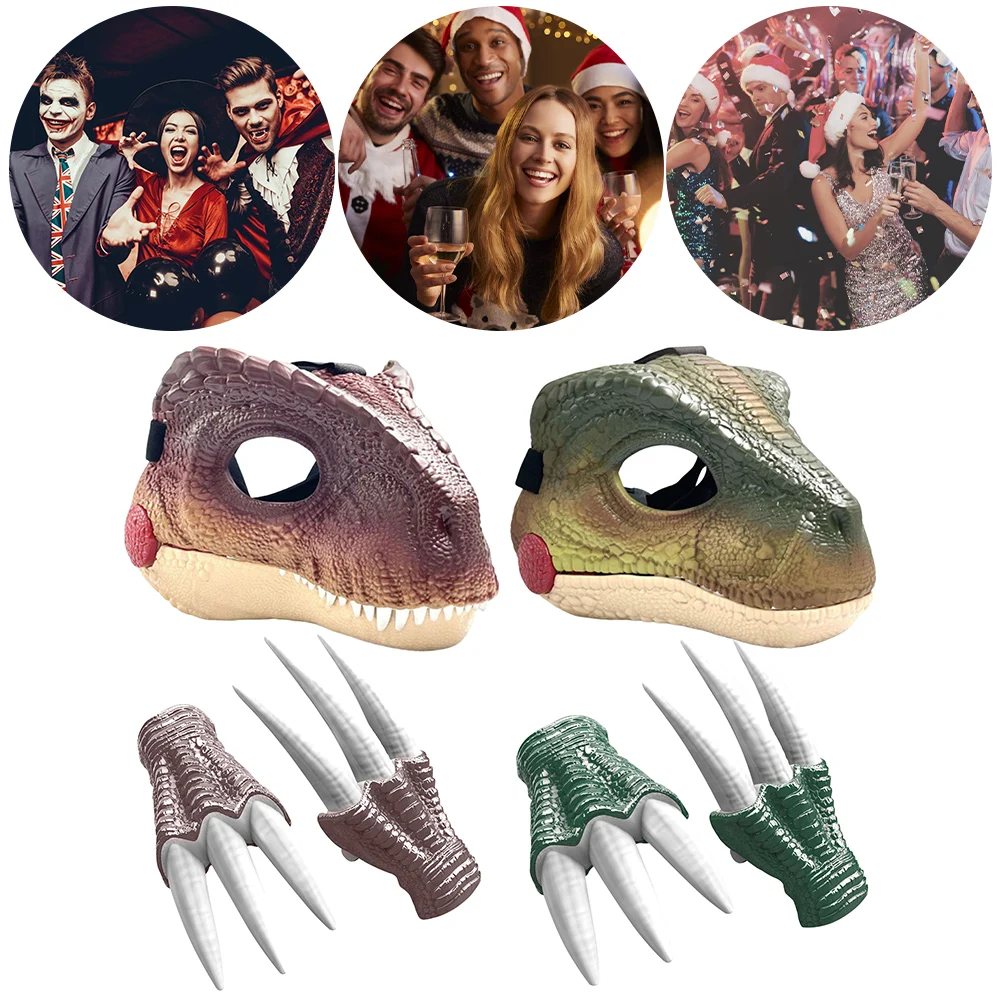 Moving-Jaw-Dino-Mask-with-Dinosaur-Scream-Lifelike-Dinosaur-Mask ...