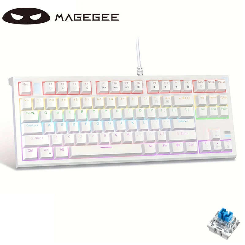 MageGee-75-Mechanical-Gaming-Keyboard-SKY87-Backlit-Keyboard-87-Keys-Compact-TKL-Wired-Computer ...